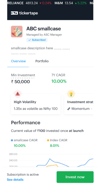 Introducing smallcases on Tickertape! Research Backed Portfolios Now at Your Fingertips. - Blog ...